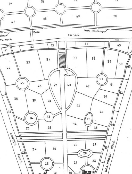 map – Reading Old Cemetery