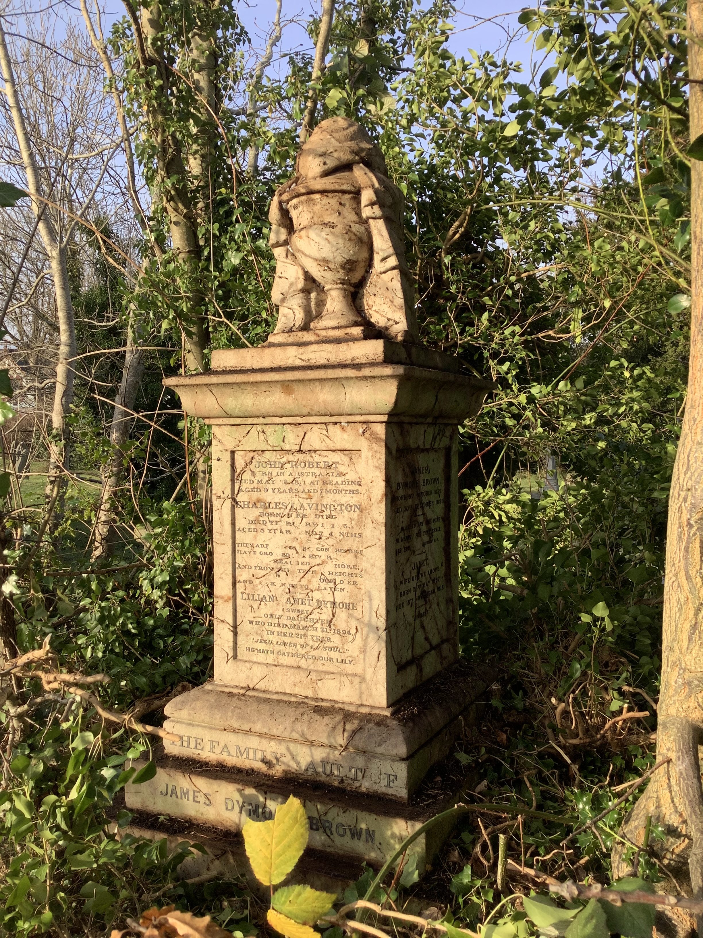 James (1832-1899) & Janet DYMORE BROWN (1837-1913) – Reading Old Cemetery