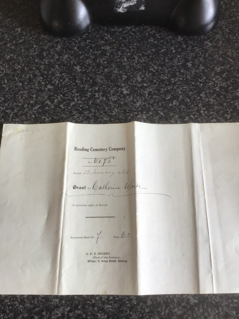 Edward Henry GOWER (1871-1956) – Reading Old Cemetery